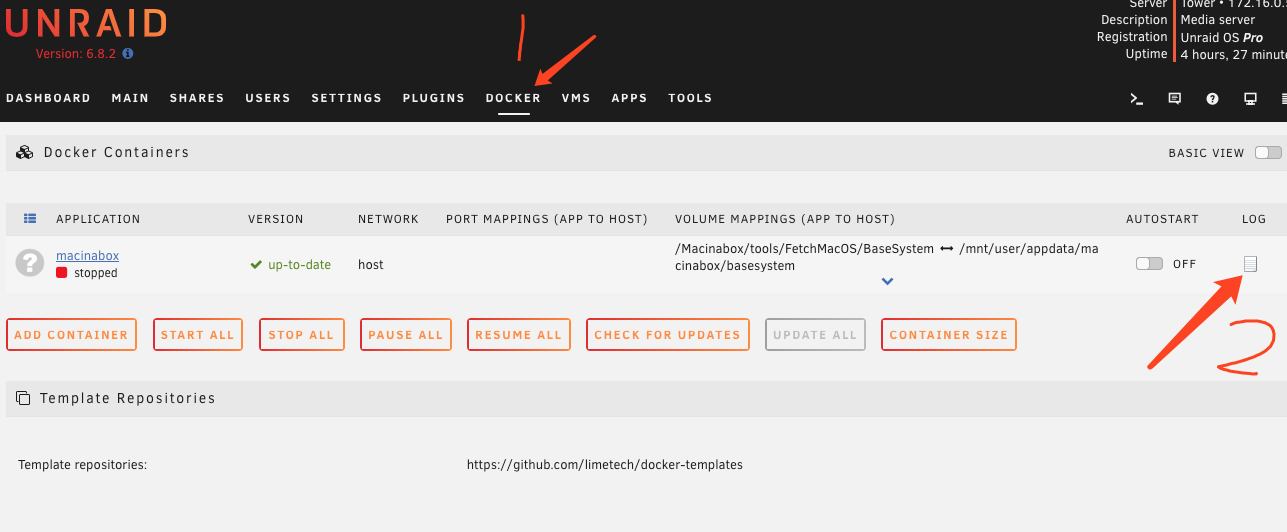 UNRaid 安装MacOS系统 – 十三月